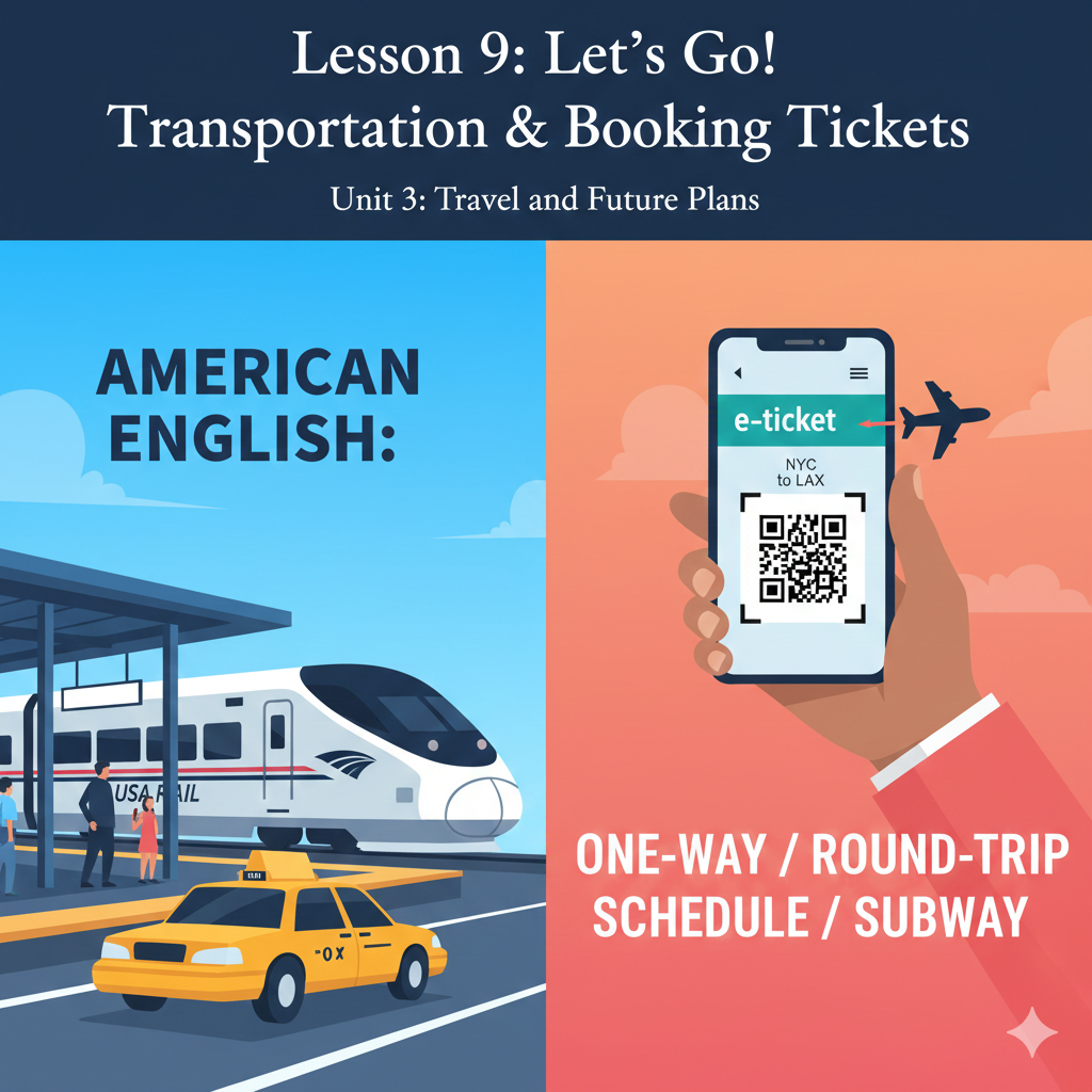 Lesson 9: Let’s Go! Transportation and Booking Tickets | DigiBacking